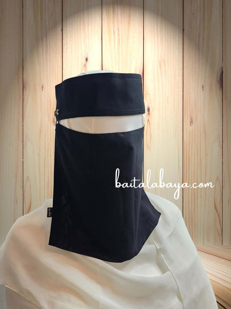 Karaz Short Double Elastic Sides Niqab – BAIT AL ABAYA