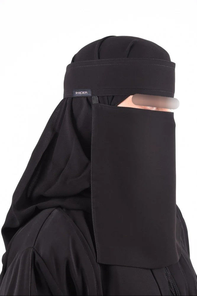 Shader Velcro Short Niqab – BAIT AL ABAYA