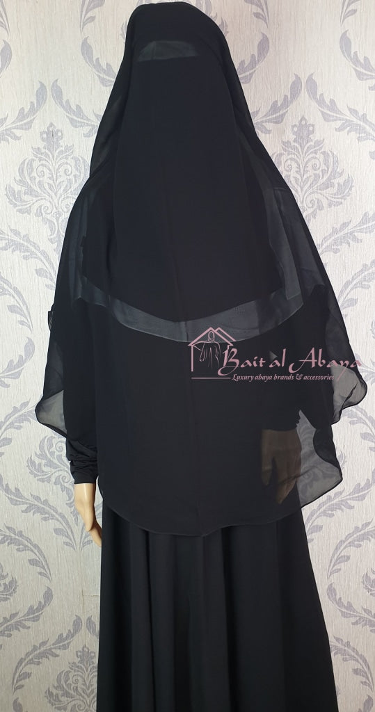ABAYA SHARQIAA | Three Layer Extra Large NIQAB| Designer Niqabs| – BAIT ...